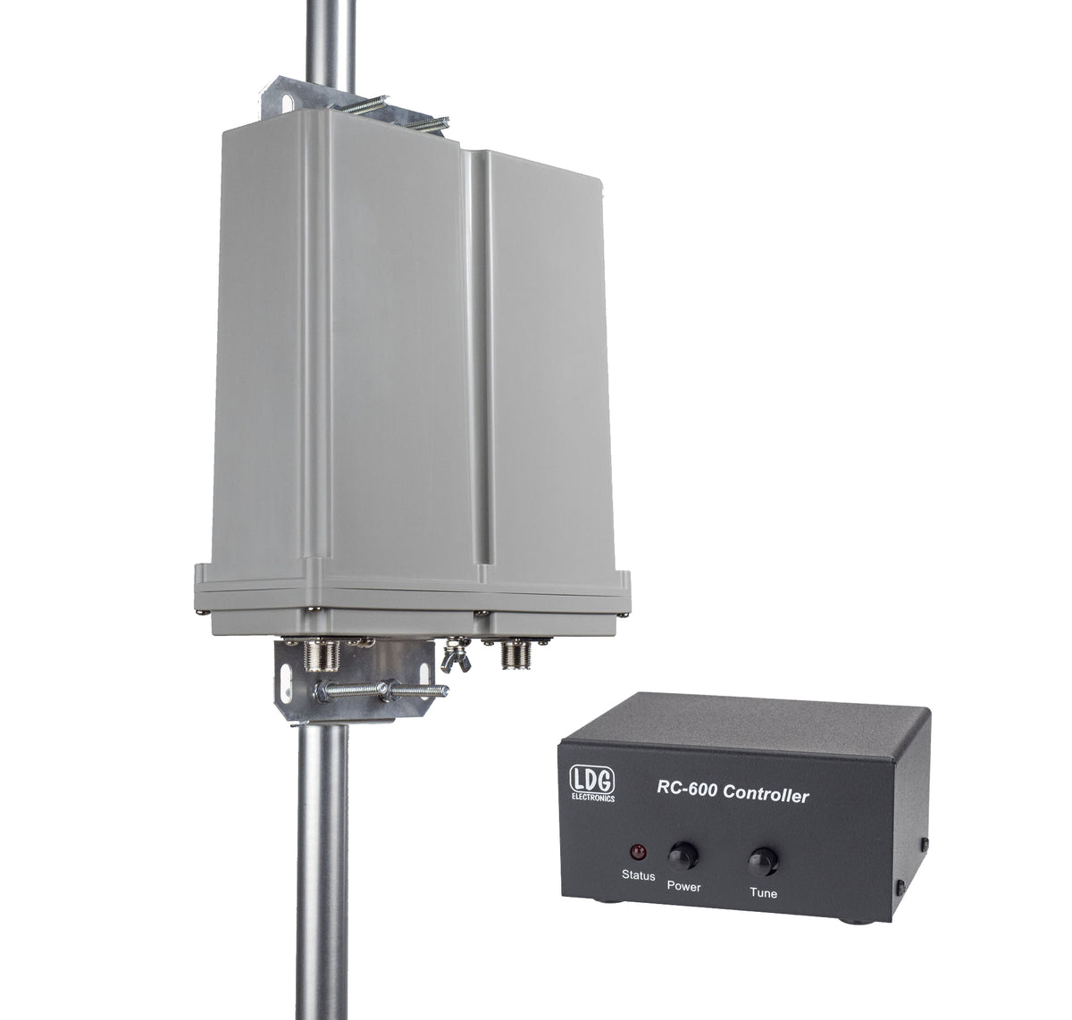 28' HF Vertical Antenna, No Radials + LDG RT-100 | 160-6M